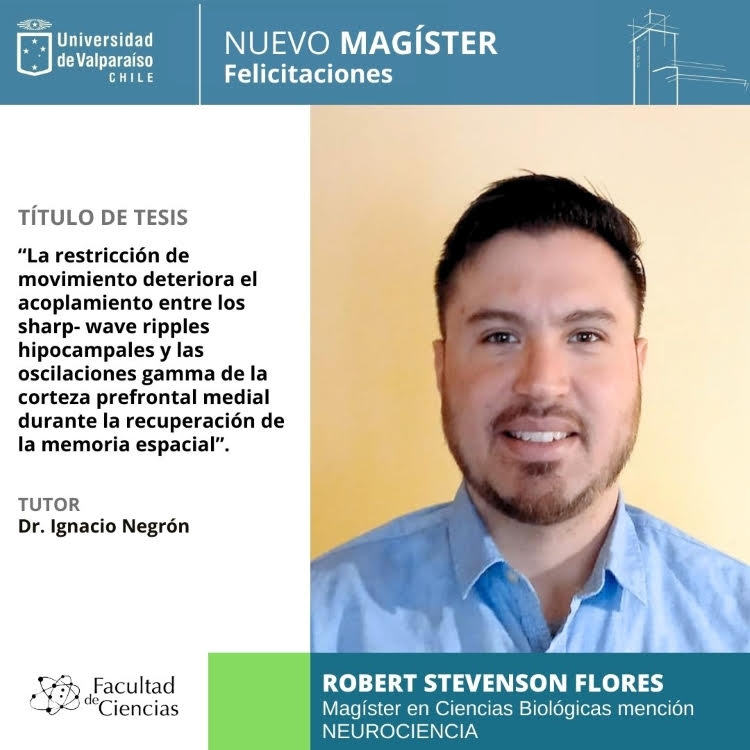 Robert Stevenson se gradúa del Magister en Ciencias Biológicas mención ...